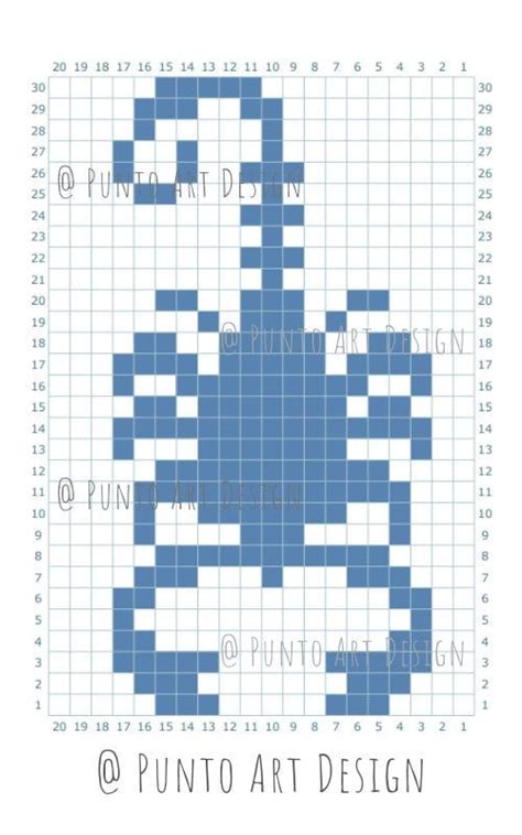 Grid Pattern 32 Charts Halloween Design Mosaic Crochet Pattern C2c