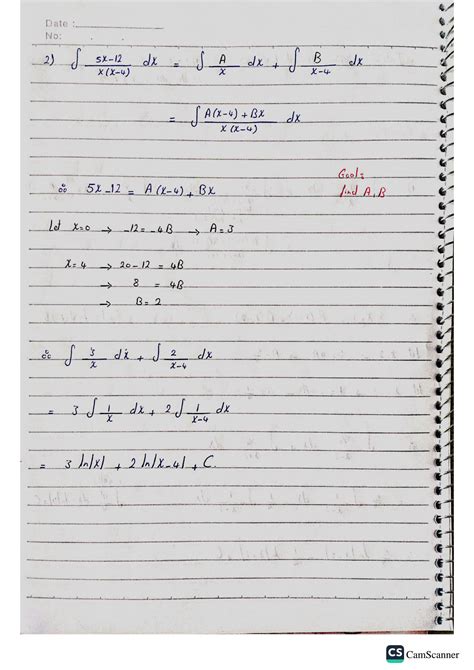 Solution Integrating Using Partial Fractions Studypool