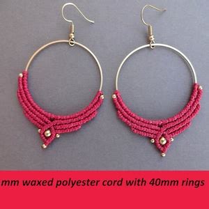 Macrame Earrings Tutorial Micro Macrame Pattern Pdf Tutorial DIY Macrame Earrings Macrame