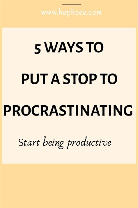Why Do We Procrastinate And How Do We Deal With Procrastination Artofit