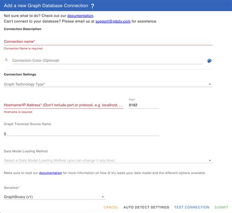 Connection Management G V Graph Database Client Documentation