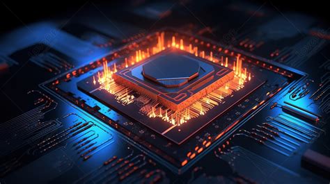 혁신적인 Cpu 및 메타버스 개념의 3d 렌더링 어두운 배경의 미래 회로 기판 홀로그램 현대 기술 배경 로그 배경 홀로