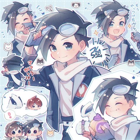 Ethan Lyra Silver Lugia Ethan And 1 More Pokemon And 1 More Drawn By Maccha Pamocute