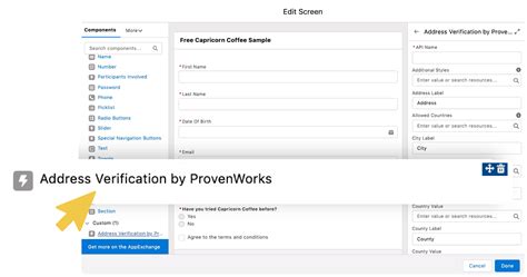 salesforce address validation addresstools by provenworks