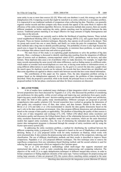 Matching Data Detection For The Integration System Pdf