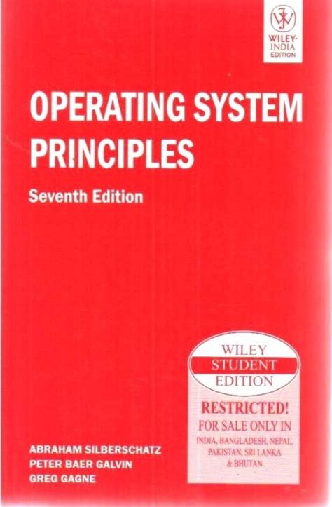Operating System Principles 7 Edition Buy Operating System Principles 7 Edition By Silberschatz