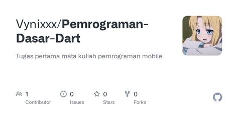 github vynixxx pemrograman dasar dart tugas pertama mata kuliah