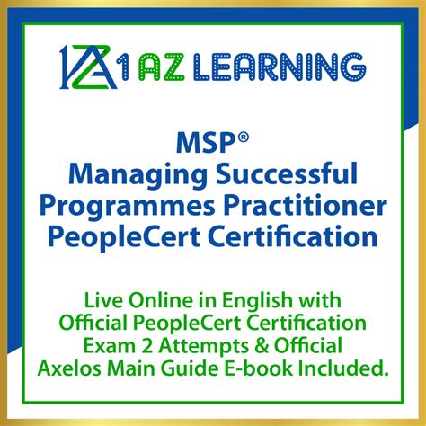 MSP Practitioner Live Online In English And Official PeopleCert Certification Exam With
