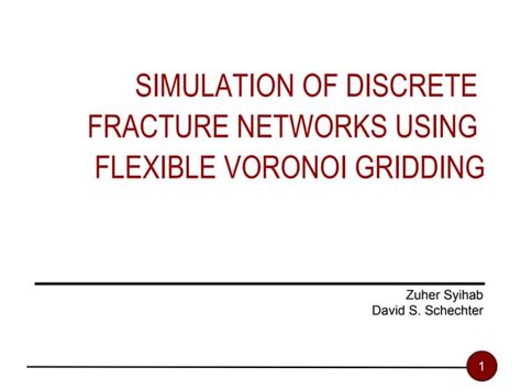 New Method For Simulation Of Fractures Ppt Physics Science