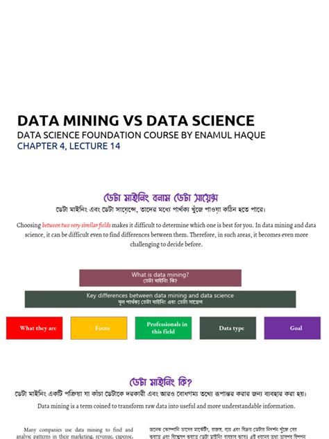 Data Mining Vs Data Science Pdf