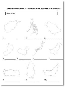 Picture Quiz Asian Outline Maps Pauls Free Quiz Questions Trivia
