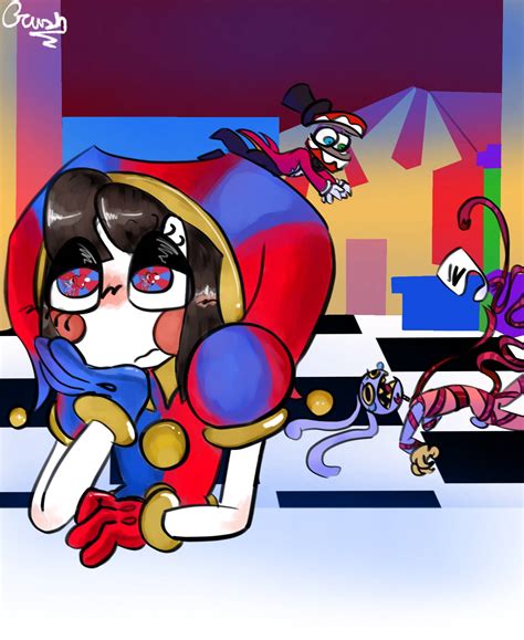 Pomni Its Thinking Maybe About Someone By Crush05 On Deviantart