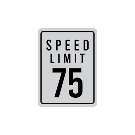 Premium Vector Speed Limit Sign Icon Vector