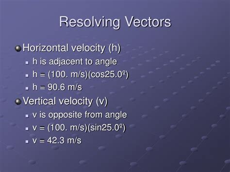 ppt resolving vectors into components powerpoint presentation free