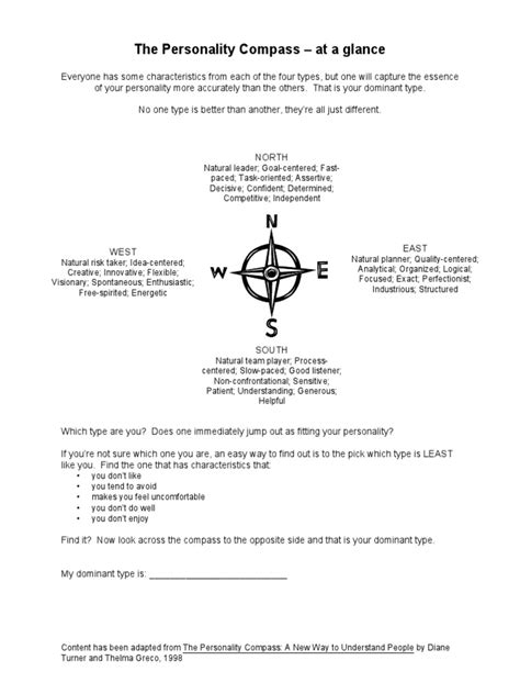 The Personality Compass Pdf Leadership Psychological Concepts