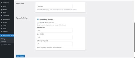 Bangla Font Cdn Wordpress Plugin