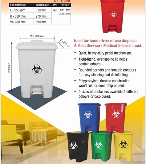 Red Bio Medical Waste Bins At Rs 250 In Thane Id 2853237422048