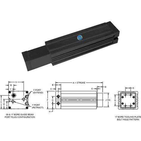 Pm 175 Bm Pneumatic Linear Actuators Bimba Efp Industrial Automation