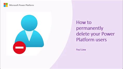 How To Permanently Delete A User In Power Platform Youtube