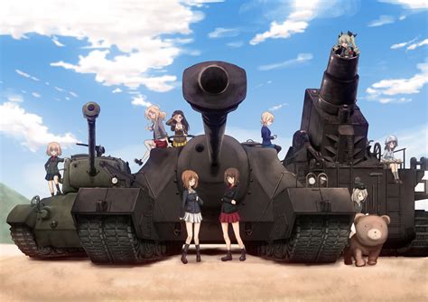 Anchovy Clouds Combat Vehicle Darjeeling Girls Und Panzer Girls Und