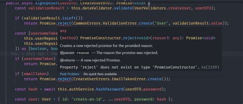 Vs Code Doesnt See `reject` On `promise` · Issue 90295 · Microsoft