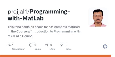 Github Projjal Programming With Matlab This Repo Contains Codes For Assignments Featured In