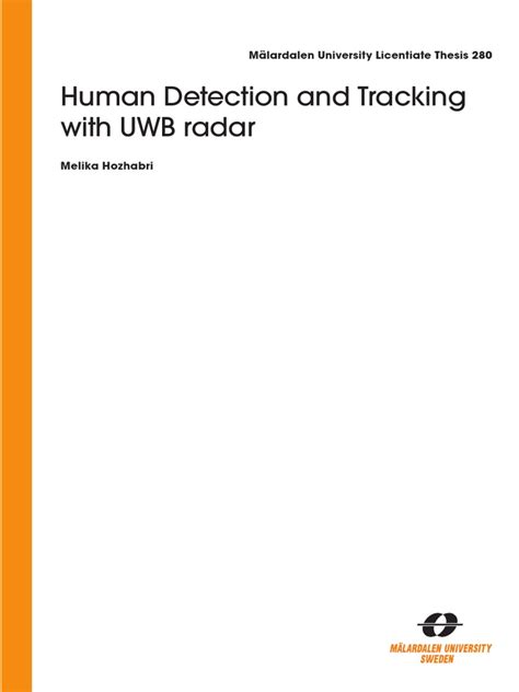 Human Detection With Uwb Radar Pdf Radar Ultra Wideband