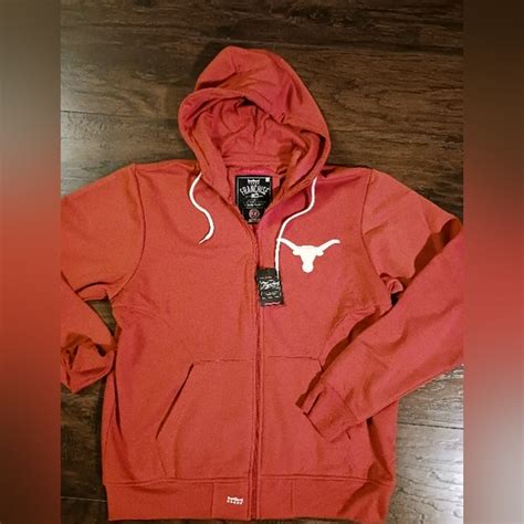 Shirts Mens Zipup Hoodie With Texas Longhorn Logo Ut Austin Poshmark