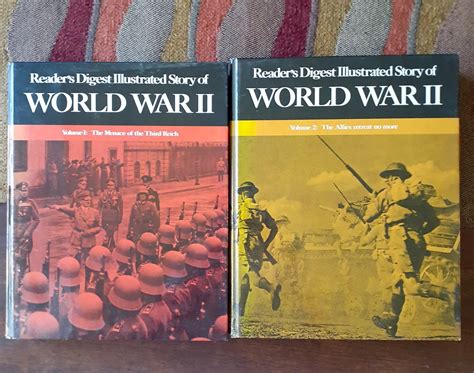 World War Volume 1 And 11 Readers Digest Illustrated Story Two Volumes