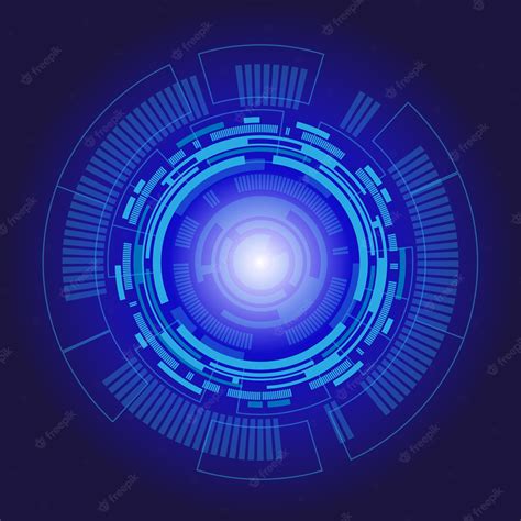 Premium Vector Futuristic Interface Technology Cyber Circle