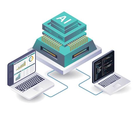 Premium Vector Artificial Intelligence Data Analysis System For Servers