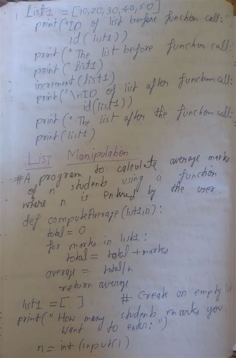 List Manipulation Discrete Mathematics Studocu