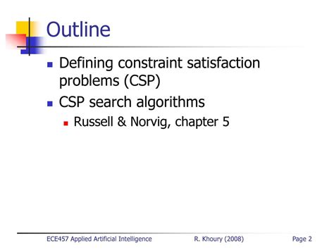 Constraint Satisfaction Problems Ppt Download
