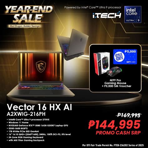 Itech Born For Performance Get Your 𝐌𝐒𝐈 𝐕𝐄𝐂𝐓𝐎𝐑 𝟏𝟔 𝐇𝐗 𝐀𝐈 𝐀𝟐𝐗𝐖𝐈𝐆 𝟐𝟏𝟔𝐏𝐇