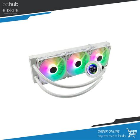 Tecware Eclipse 360 White Argb Aura Sync Aio Lc Cooler 360mm Lcd