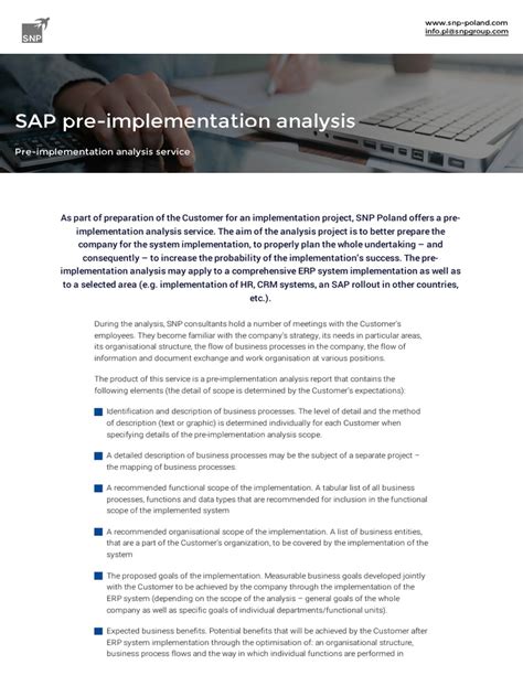 Sap Pre Implementation Analysis Download Free Pdf Enterprise Resource Planning Business