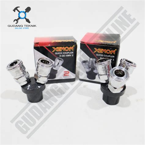 Jual Quick Coupler Sambungan Angin Kompresor 2 Pass 3 Pass Xenon Coupling Sambungan Selang