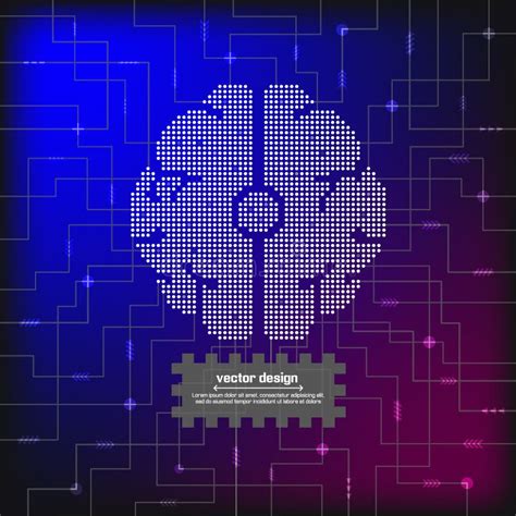 Vector Circuit Electric Brain Stock Vector Illustration Of Idea Sign