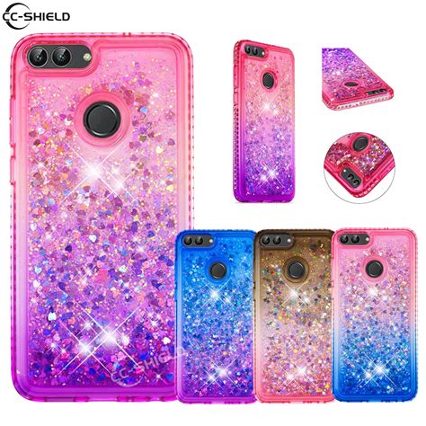 Quicksand Case For Huawei P Smart FIG LA1 FIG LA1 Transparent Colorful Phone Case For Huawei