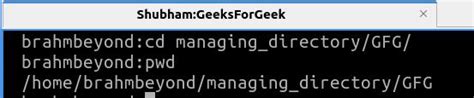 How To Manage Directories In Linux GeeksforGeeks