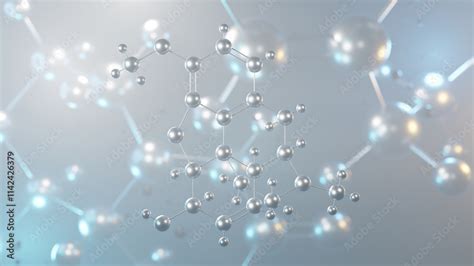 Codeine Molecular Structure 3d Model Molecule Opiate Structural Chemical Formula View From A