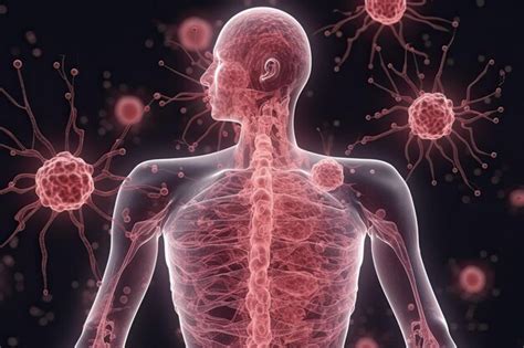 Premium Ai Image Viral Or Cancer Particle Cell Infects The Surface Of