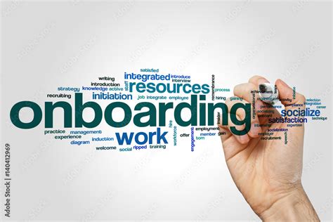 Onboarding Word Cloud Concept Stock Photo Adobe Stock