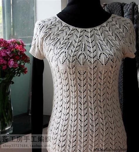 Кофточка с круглой кокеткой спицами Узоры для круглой кокетки спицами Вязаный крючком топ