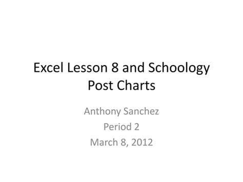 Exce Lesson 8 Power Point Ppt