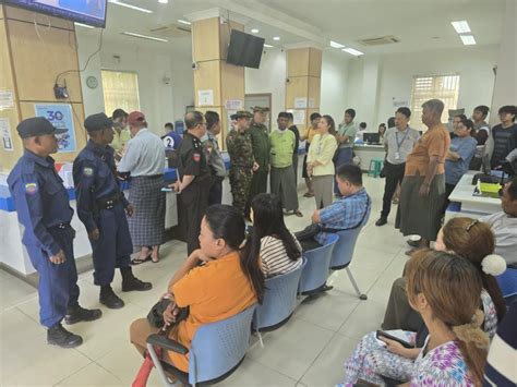 လှိုင်သာယာအရှေ့ပိုင်းမြို့နယ်ရှိ ပုဂ္ဂလိကဘဏ်များတွင် လုံခြုံရေးဆောင်ရ