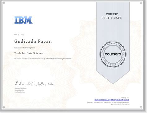 Completed Tools For Data Science Course Pavan Gudivada Posted On