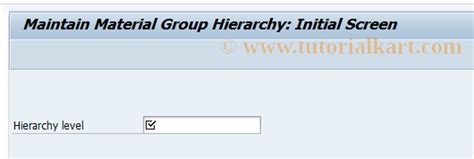 Clw1 Sap Tcode Allocate Material Group Hierarchy