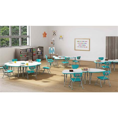Tot Mate Versa Rectangle Classroom Table Large Surface Tall Height