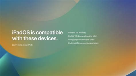 Ipados 16 Compatible Devices Iclarified